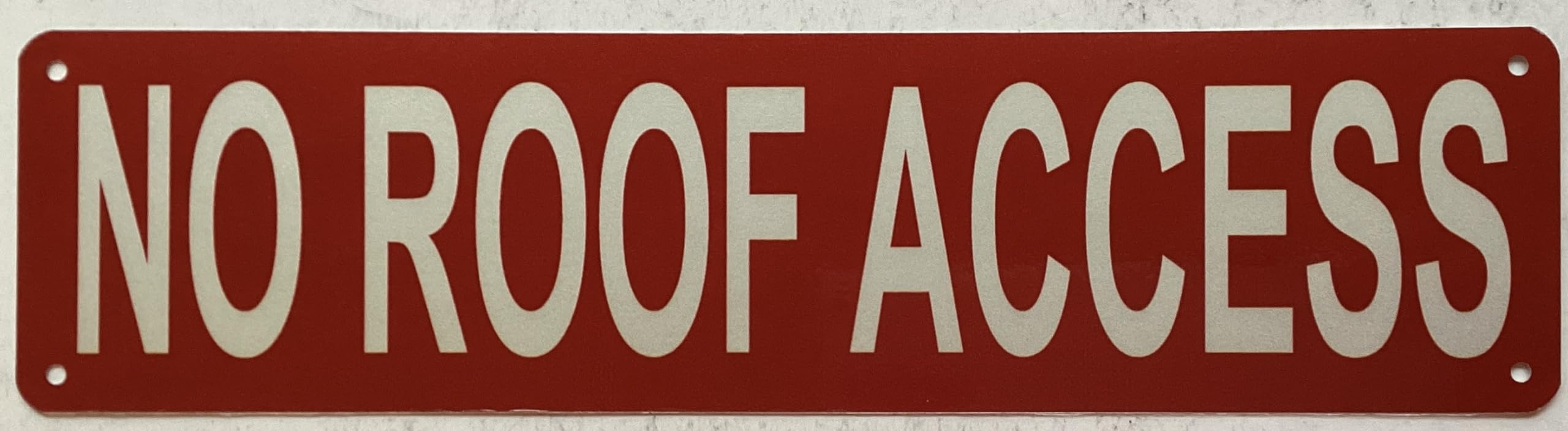 Amazon.com: No roof access SIGN, Fire Safety Sign (Red, Reflective ...