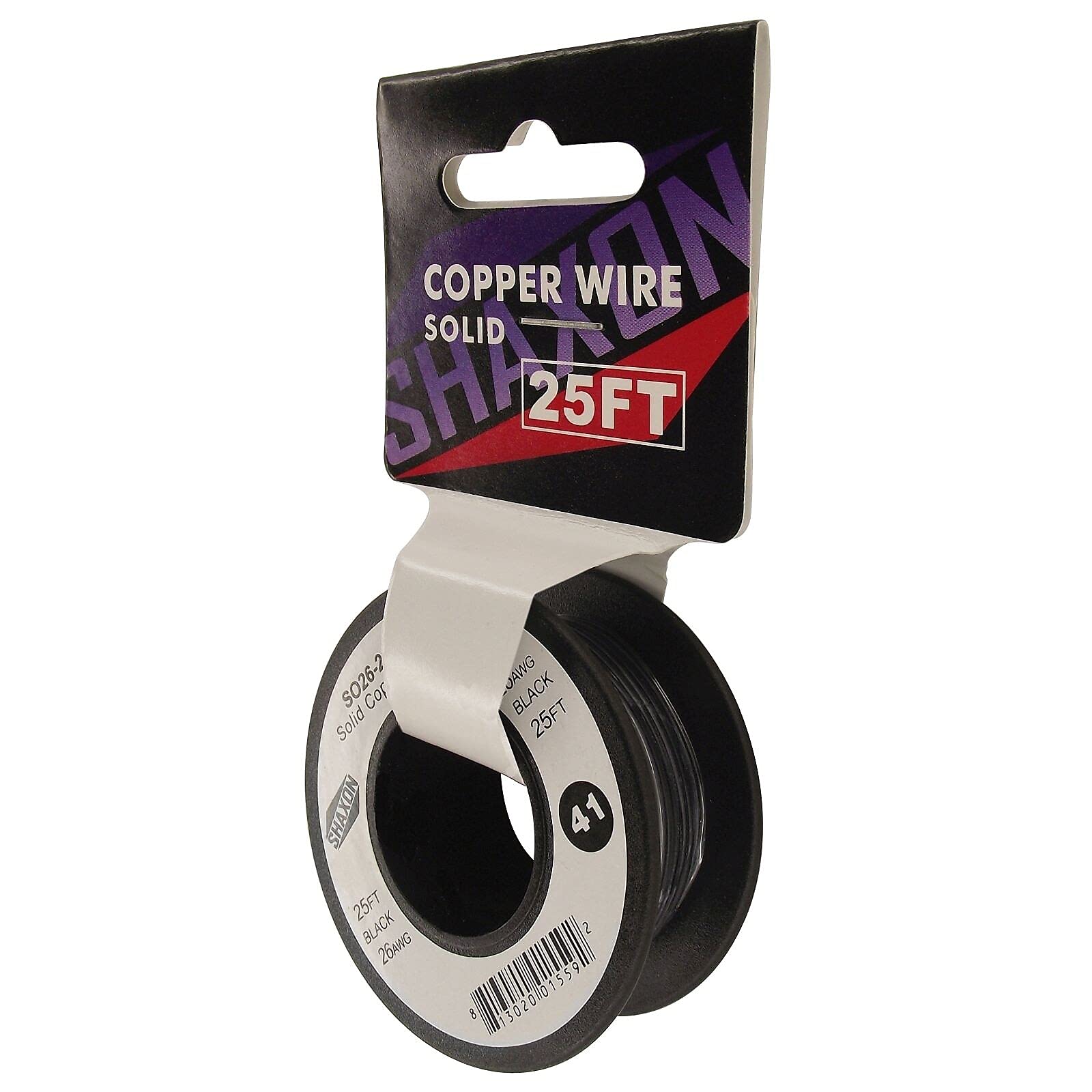 Shaxon SO26-25BK Solid Copper Wire on Spool, 25-Feet, Black - Amazon.com