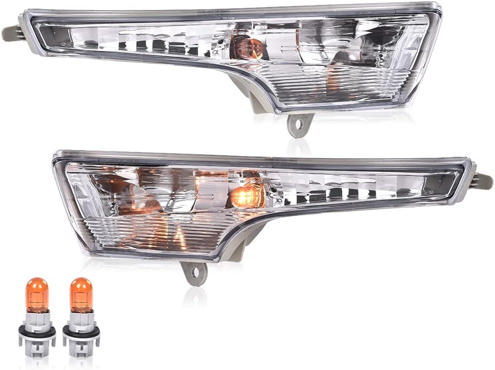 Amazon.com: HEADLIGHTSDEPOT Chrome Housing Park Signal Lights ...