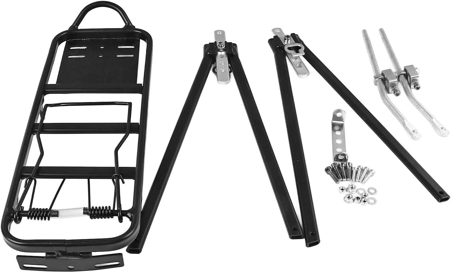 Rear Bike Rack, 154lb Load Sturdy Aluminium Alloy Touring Carrier Cargo ...