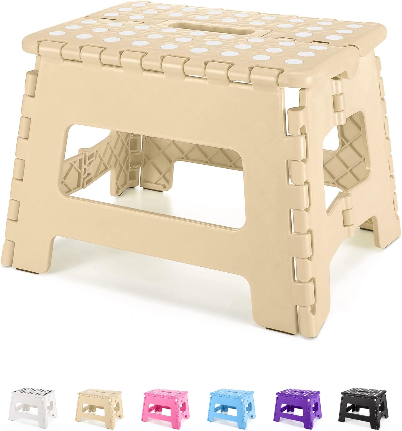 Amazon.com: Dyforce Folding Step Stool 9 Inch, Kids Step Stool, Heavy ...