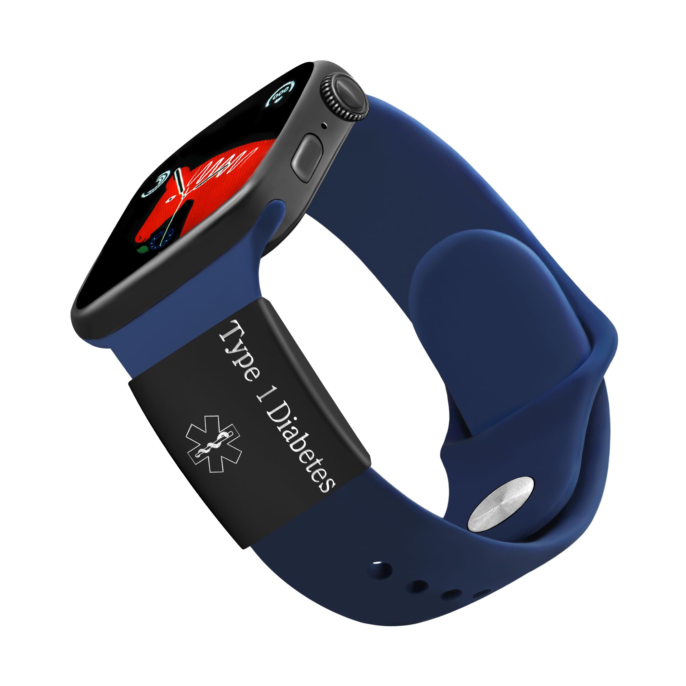 Uloveido Black Type 1 Diabetes Medical Alert Tag Personalized Engraved ...