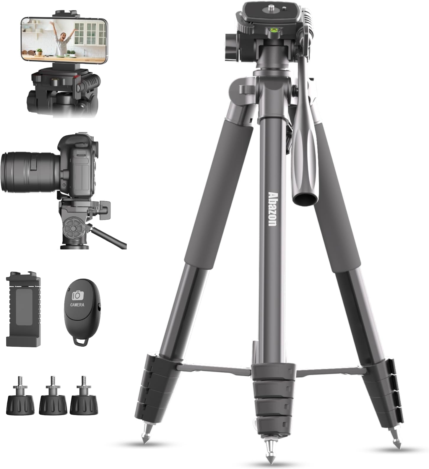 Amazon.com : Endurax 60'' Camera Tripod Camera Stand for Canon Rebel ...