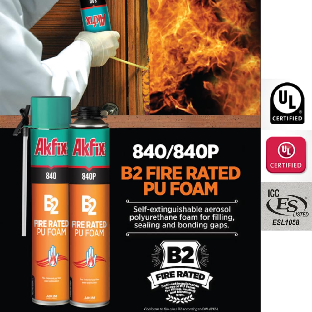 Snapklik.com : Akfix 840P Fire Block Spray Foam