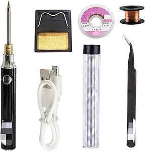 Amazon.com: USB Electric Soldering Iron USB Fast Charging Portable ...