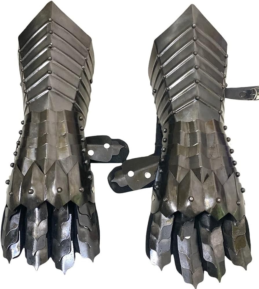 Amazon.com: ADVIK ENTERPRISES Medieval Nazgul Gloves Gauntlets Steel ...