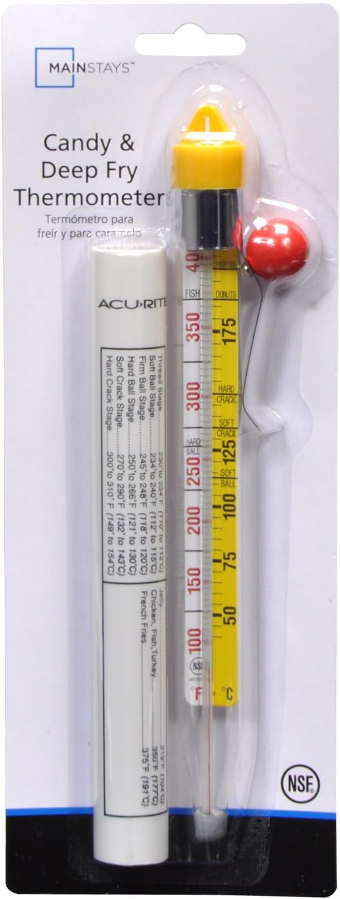 Amazon.com: Chaney Instrument 00723 Deluxe Candy/Deep-Fry Thermometer ...