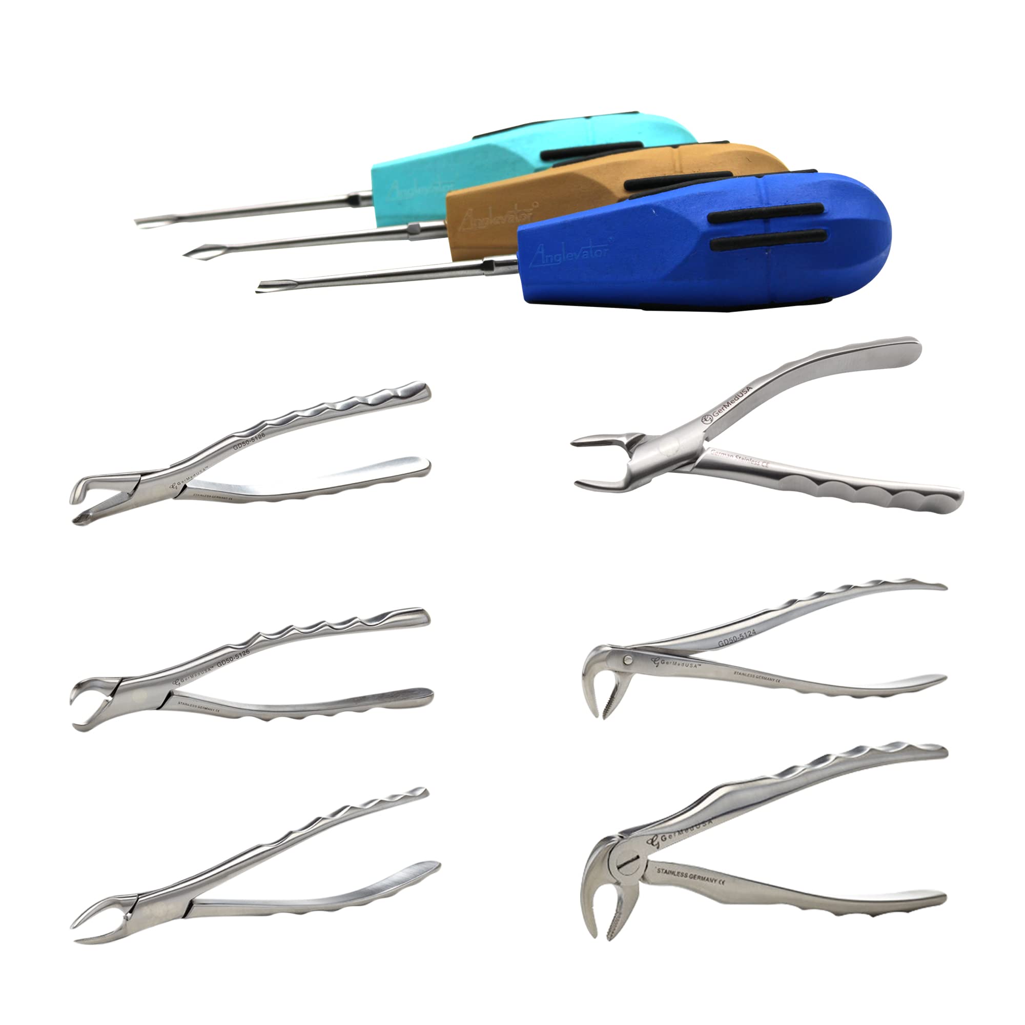 Buy GerDentUSA Atraumatic Extraction Kit 9 Pcs Basic Dental Surgery ...