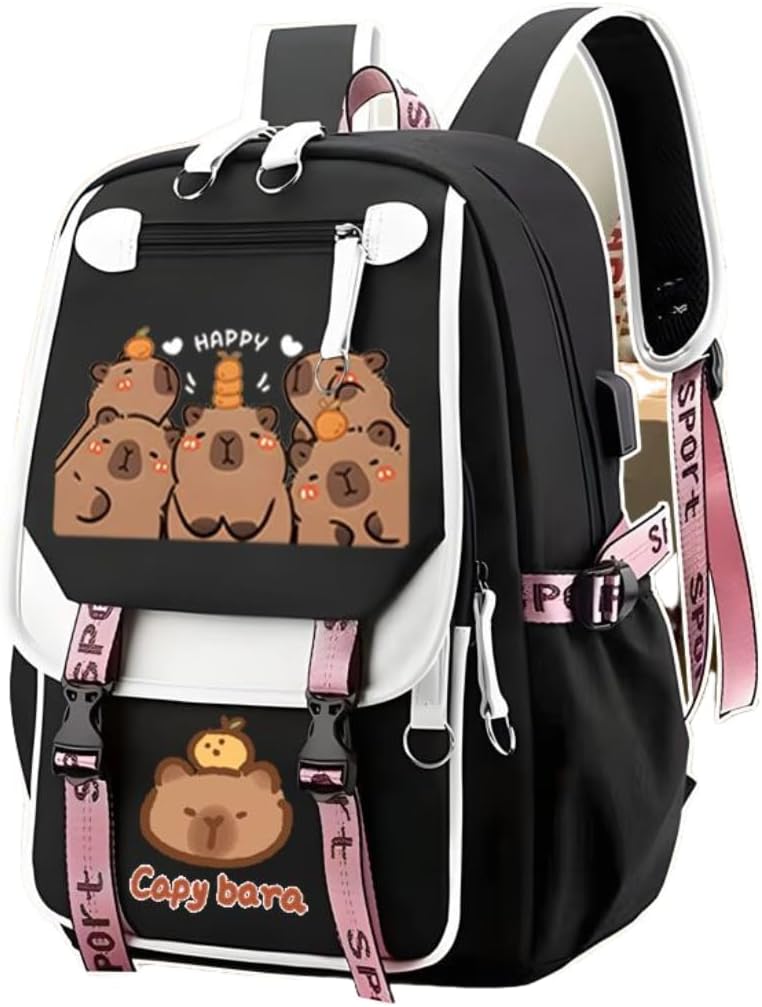 Amazon.com | kiobrvhe Capybara Print Backpack Gift for Women Polyester ...