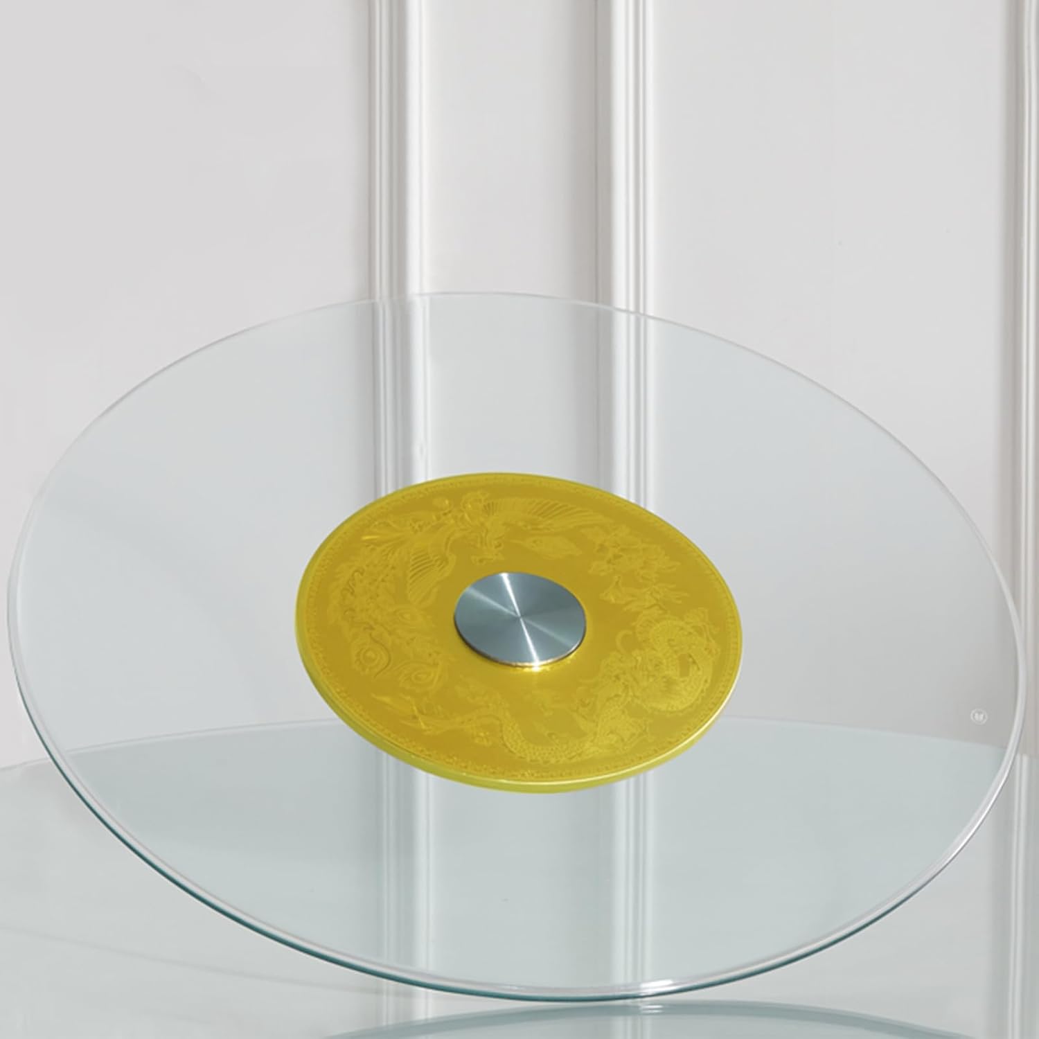 Amazon.com - Glass Turntable, Dining Table Centerpiece, with Swivel ...