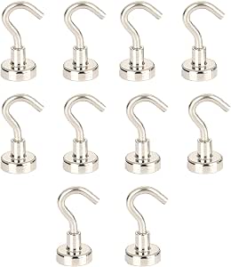10 Pcs Magnetic Hooks, Magnets, Magnetic Hooks for Cruise Cabins, Small ...