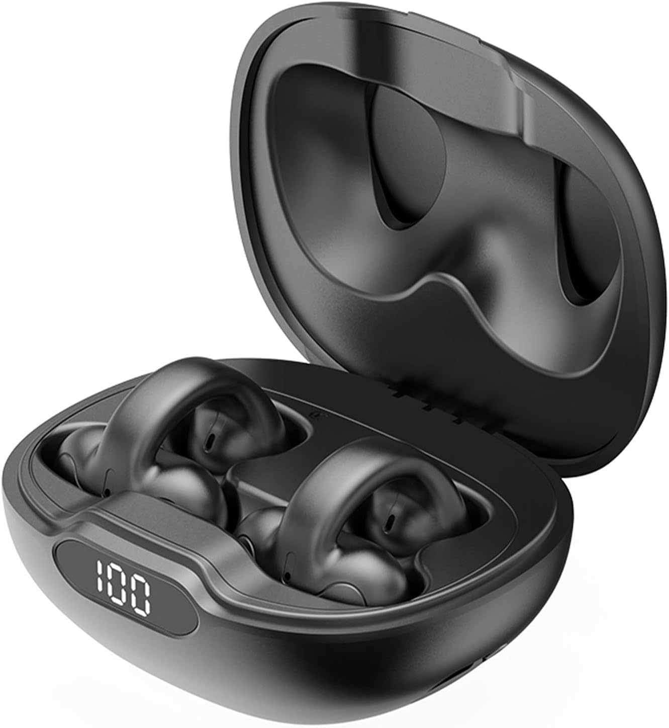 Amazon.com: Bluetooth Ear Clip Bone Conduction Headphones Wireless ...