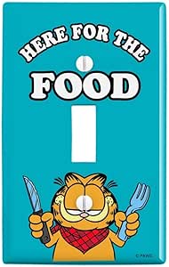 Garfield Here for the Food Plastic Wall Decor Toggle Light Switch Plate ...