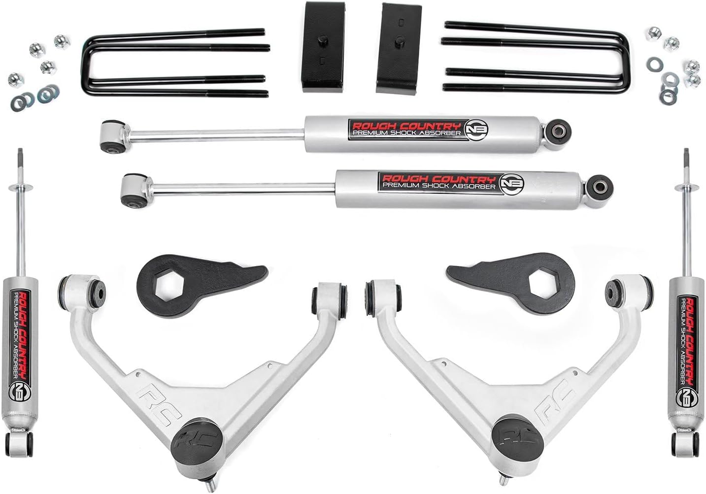 Amazon.com: Rough Country 3" Lift Kit for 2001-2010 Chevy/GMC 2500HD ...