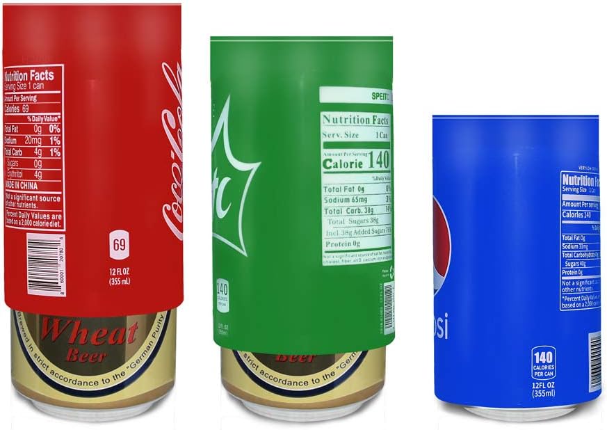 Amazon.com: Beers Cans Covers 3 Pack for Beer Skin, Silicone Sleeve for ...