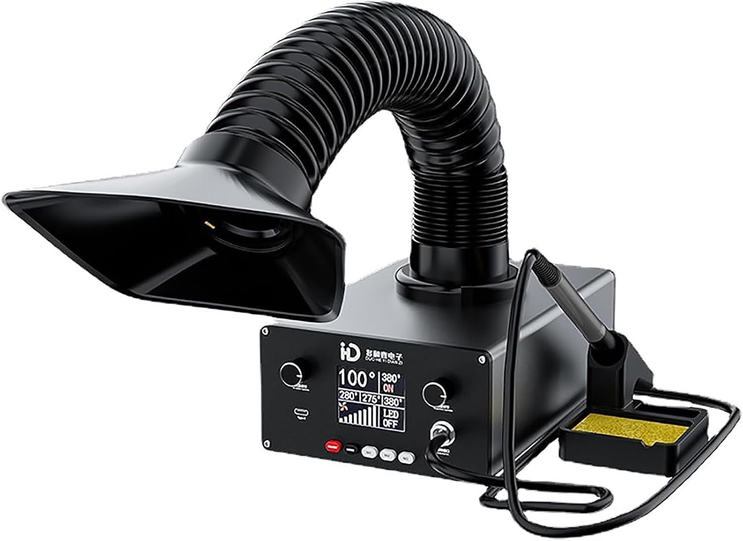 Amazon.co.jp: 2 IN 1 Solder Fume Extractor, Solder Smoke Absorber with ...