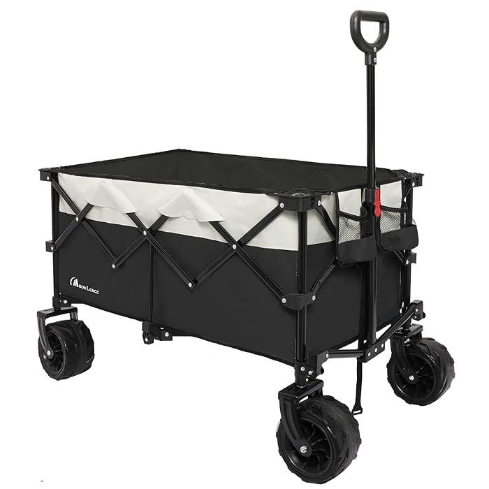 Buy Moon Lence Collapsible Outdoor Utility Wagon Heavy Duty Folding ...