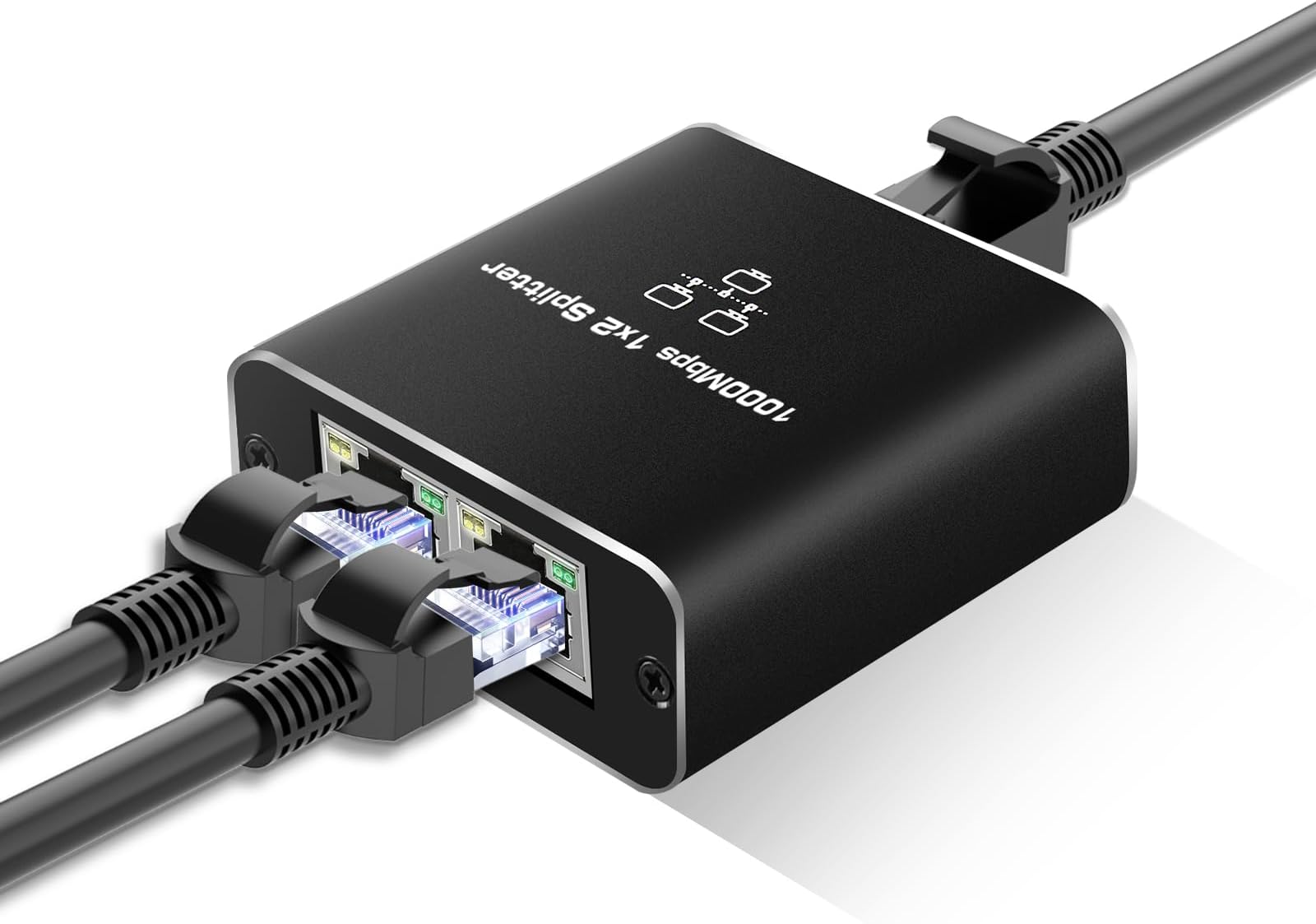 Amazon.com: RJ45 Ethernet Splitter 1 to 2 Out, NEWCARE 1000Mbps Network ...