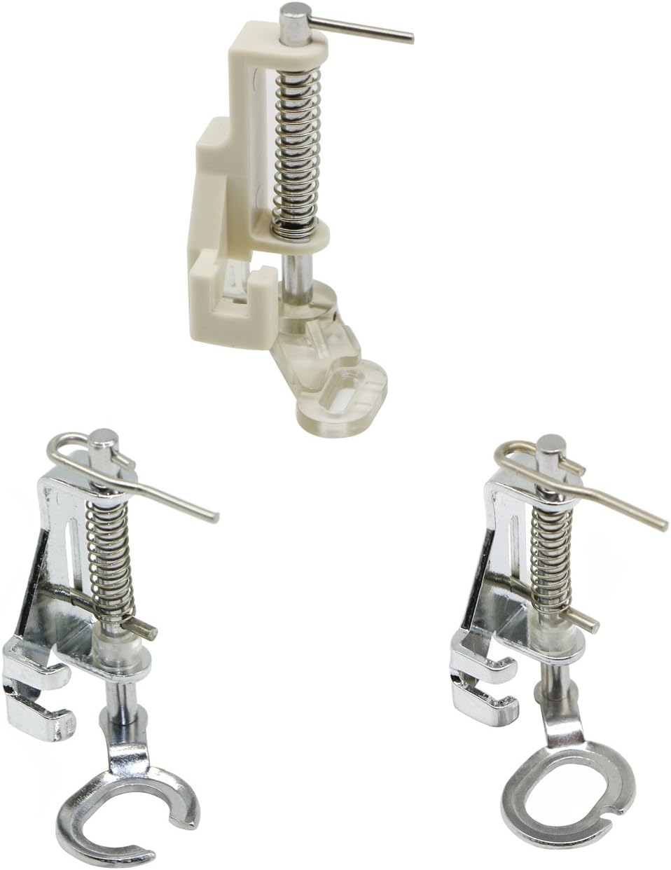 Amazon.com: 3pcs Large Metal Darning/Free Motion Sewing Machine Presser ...