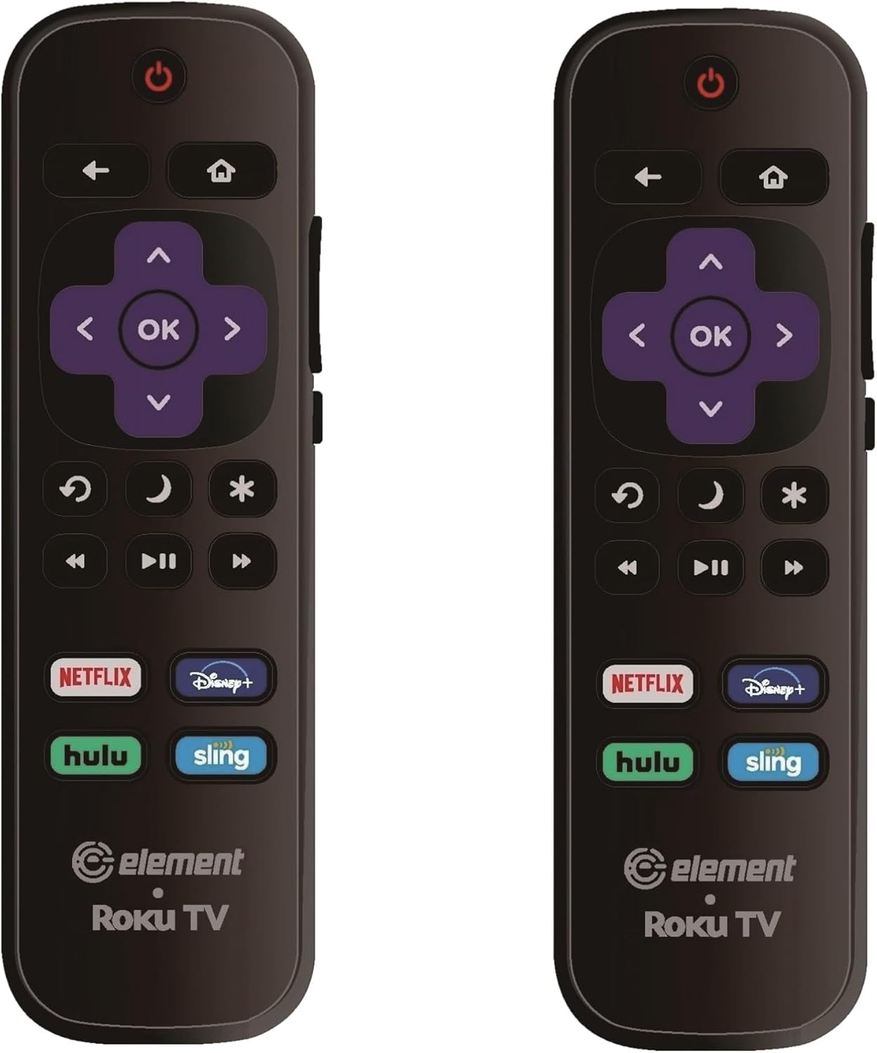 Amazon.com: 2 Pack - OEM Replacement Remote Control fit for All Element ...