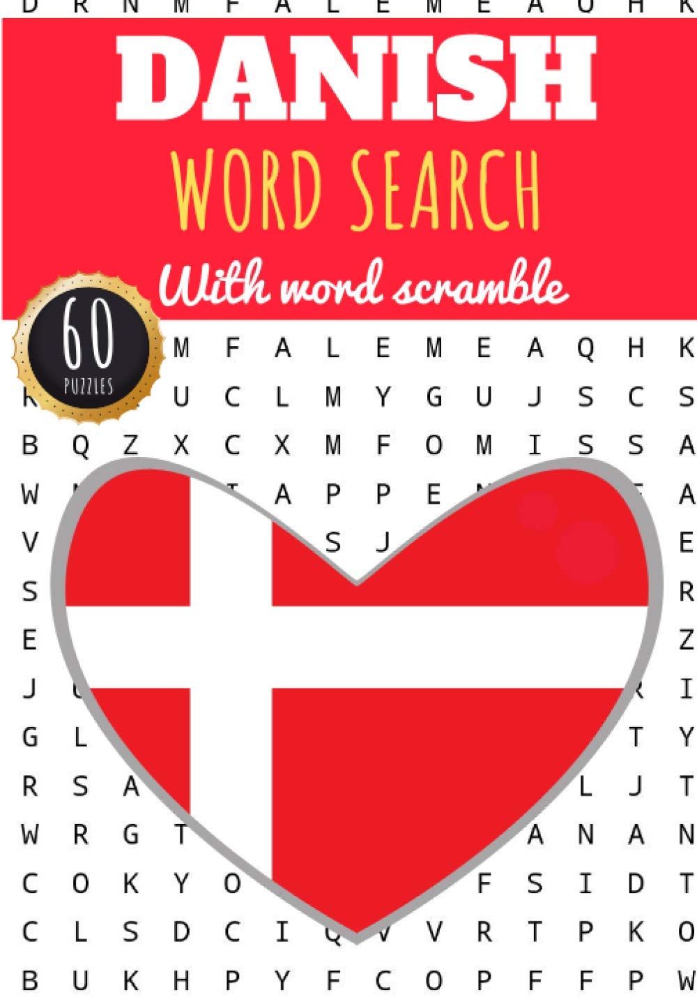 Danish Word Search: 60 puzzles | Challenging Puzzle Brain book For ...