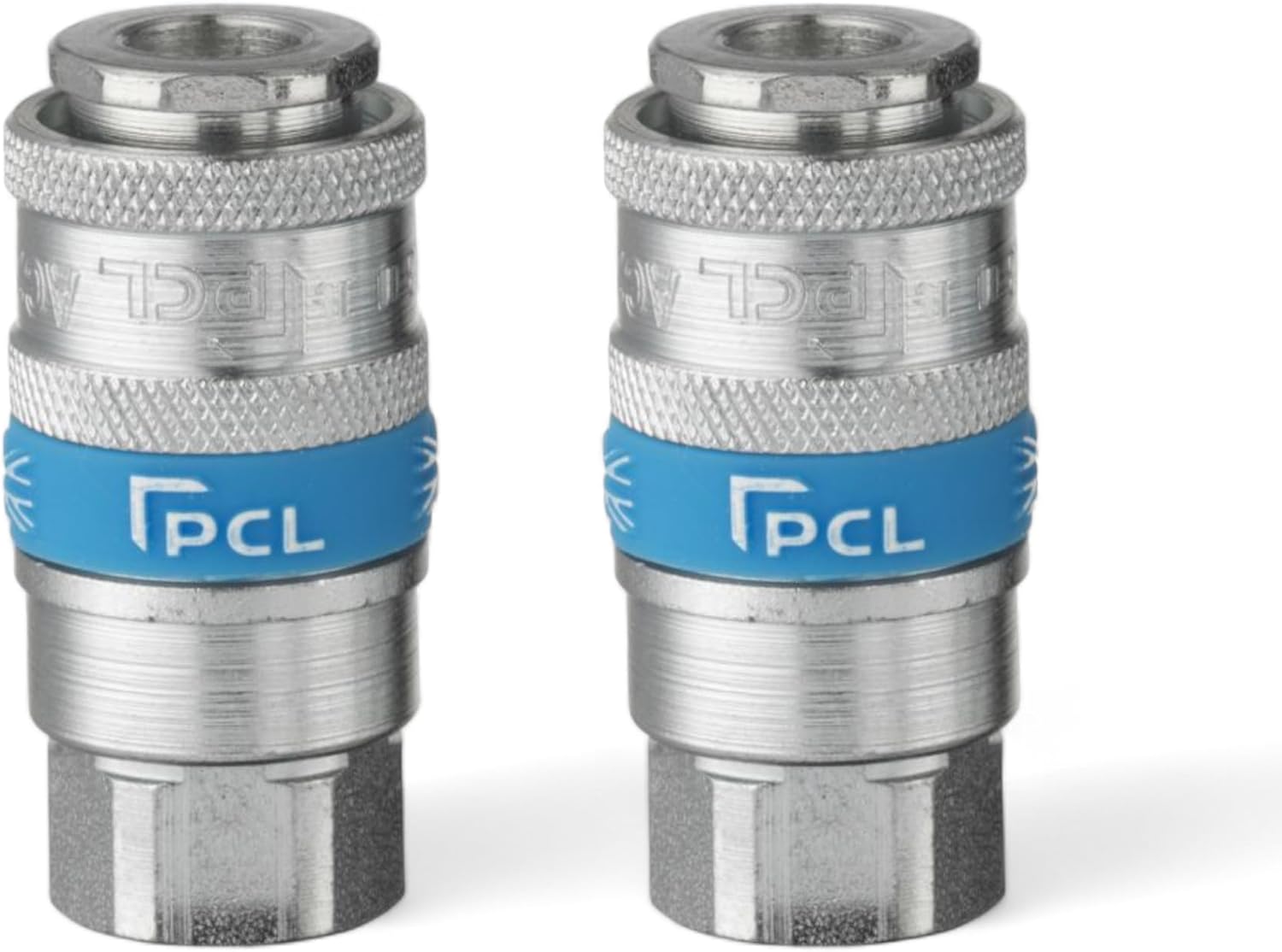 x2 Genuine PCL Air Line Airflow Female Coupling 1/4 BSP Fitting ...