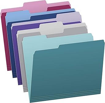 Amazon.com: Pendaflex Two Tone Color File Folders, Letter Size ...