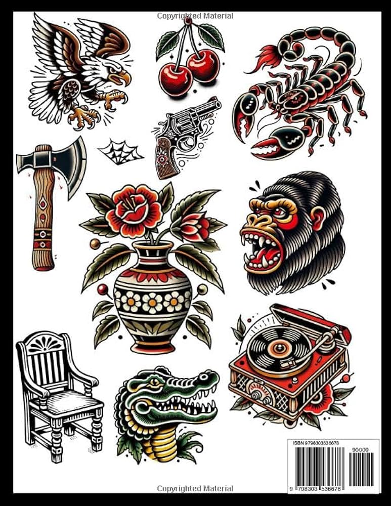 American Traditional Tattoo Outlines