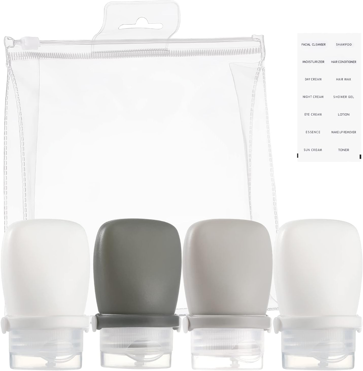 Amazon.com: IUASZZ 1oz Travel Bottles, Small Travel Containers Silicone ...