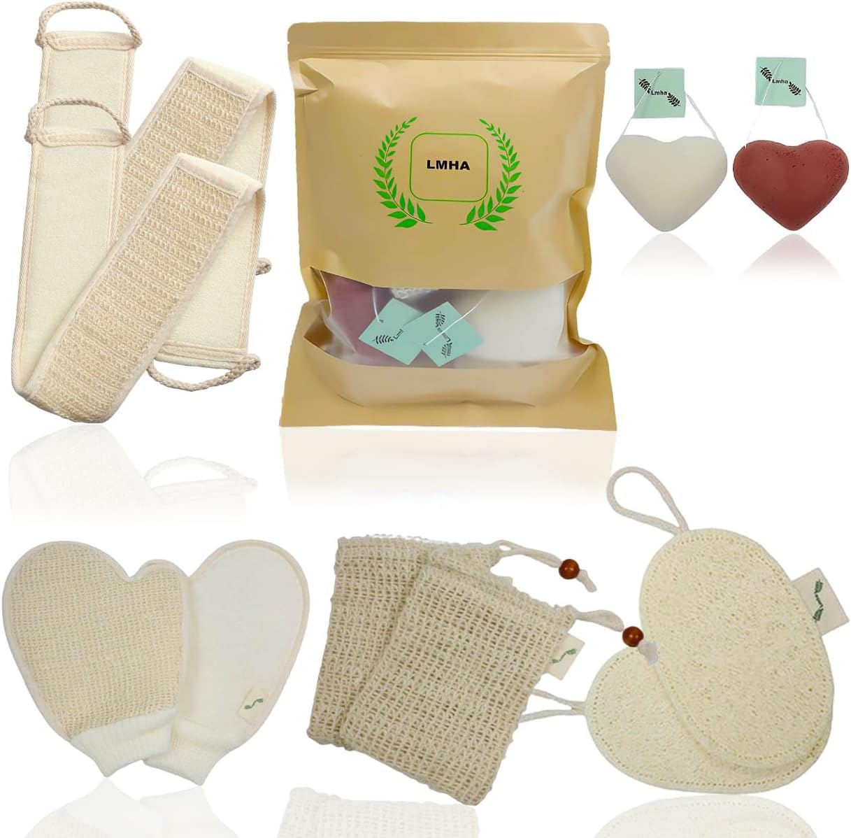 Amazon.com : Natural loofah Set of 10,Sponge, Natural loofah, Loofah ...