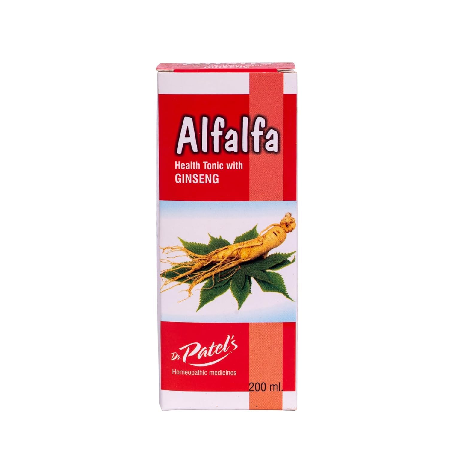 Dr Patel's Homeopathic Alfalfa Syrup - Health Tonic with Ginseng ...