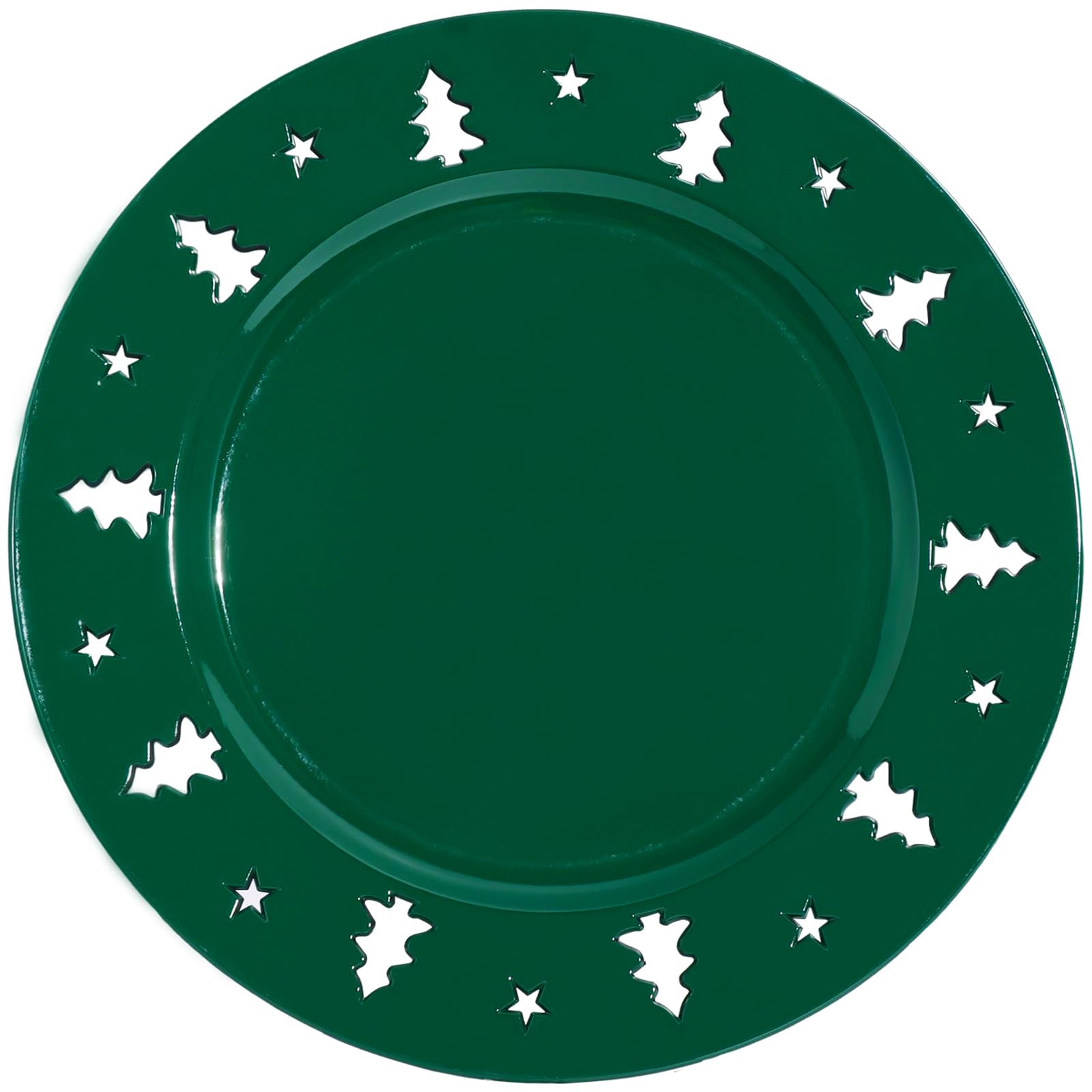 Amazon.com | Kazozobi Christmas Charger Plates - 13" Christmas Tree ...