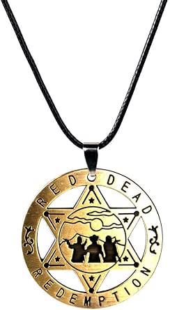 MYTHATOM Classic rpg game red dead redemption2 alloy pendant necklace ...