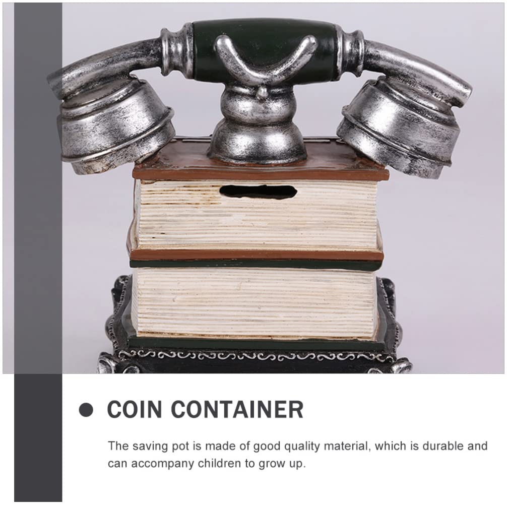 Garneck Kids Phones Vintage Landline Coin Bank Telephone Modelling ...