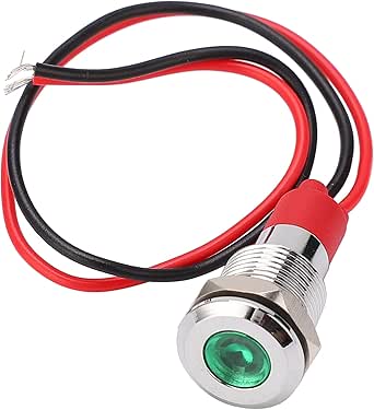 Amazon.com: 10mm LED Metal Indicator Light 110V-220V AC IP66 Lamp, IK10 ...