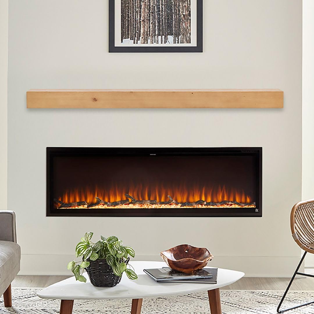 Amazon.com: Touchstone Fireplace Mantel - 72" Wall-Mounted Mantel Shelf ...