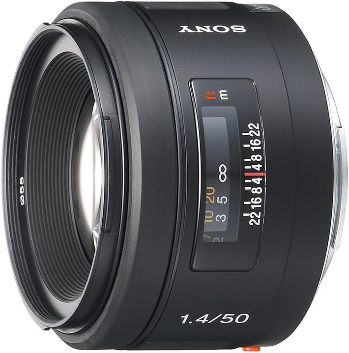 Amazon.com : Sony 50mm f/1.4 Lens for Sony Alpha Digital SLR Camera ...