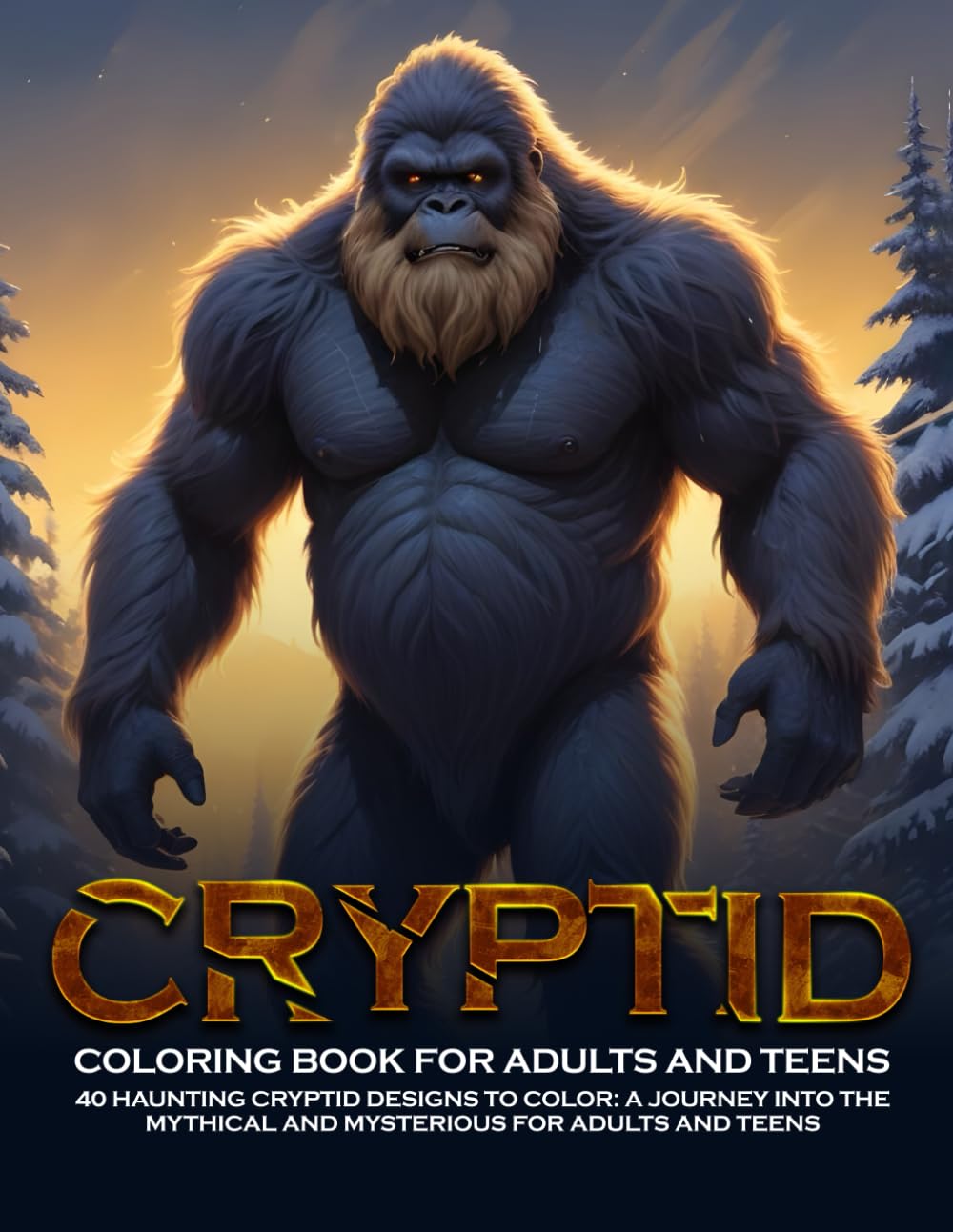 Amazon.com: Cryptid Coloring Book for Adults: Discover Mystical World of Cryptozoology Filled ...
