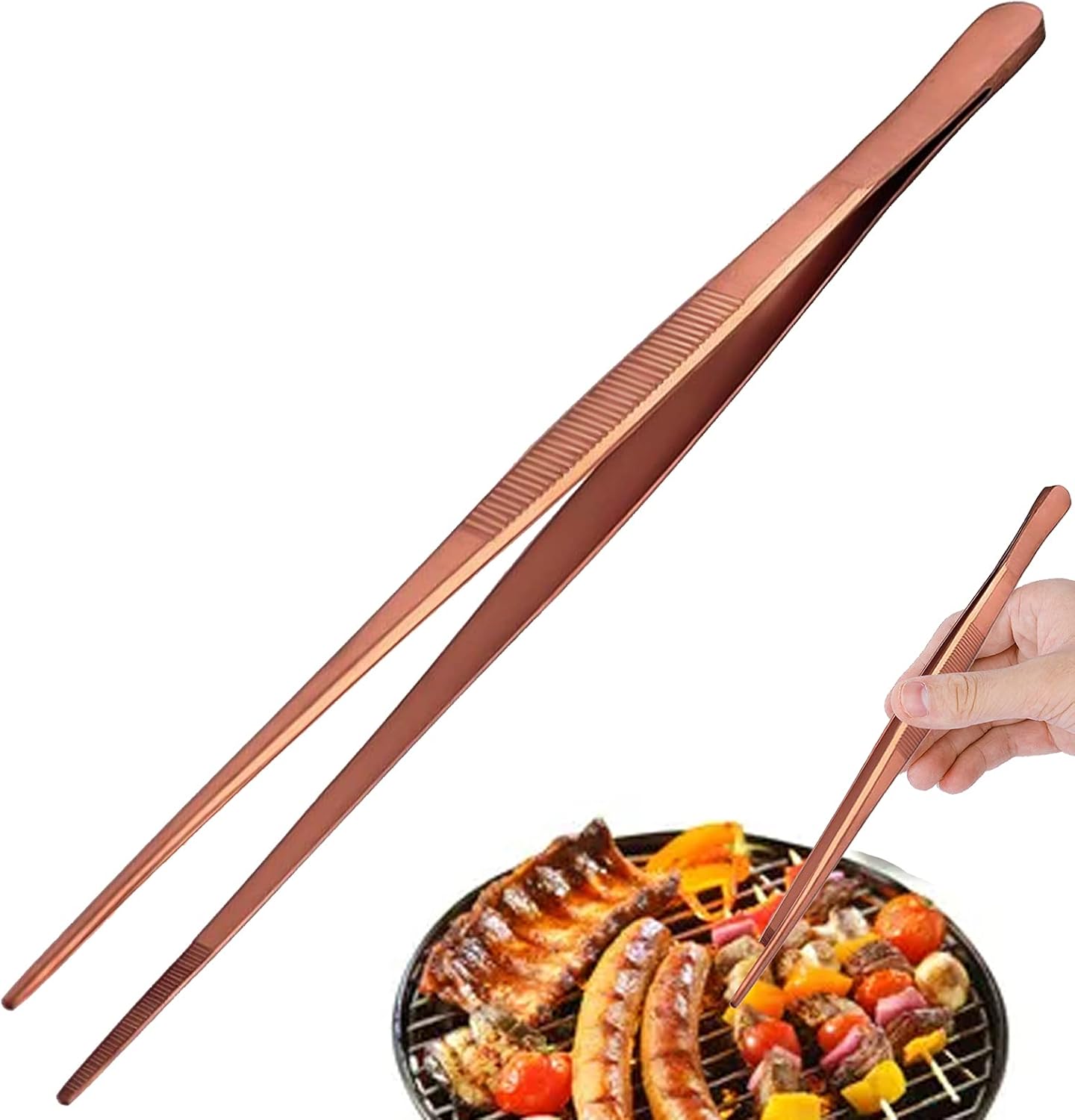Amazon.com: Tongs Tweezers - 12 Inch / 30cm Long Food Tongs Straight ...