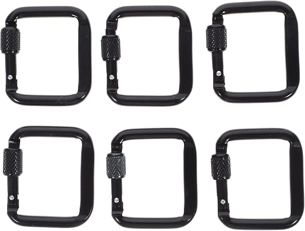 Amazon.com: Toddmomy 6pcs Camping Button Heavy Duty Hook Metal Keychain ...