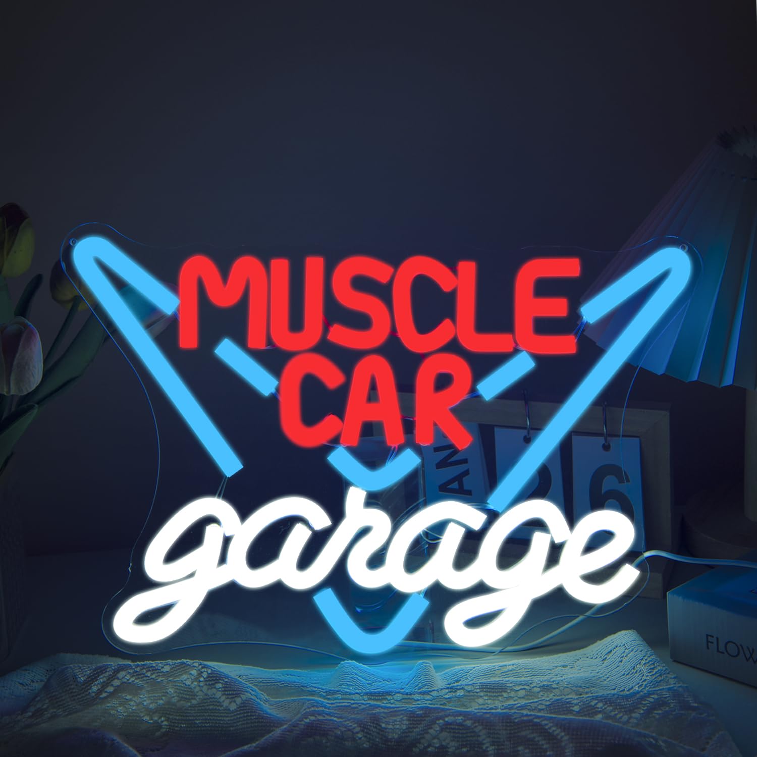 Neon Corvette Signs Garage The Man Cave Is Waiting!