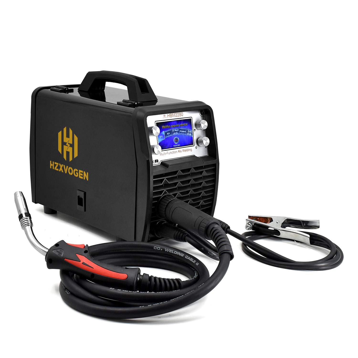Buy HZXVOGEN MIG Welder 100V/220V 205Amp Weld Aluminum Welder LCD ...