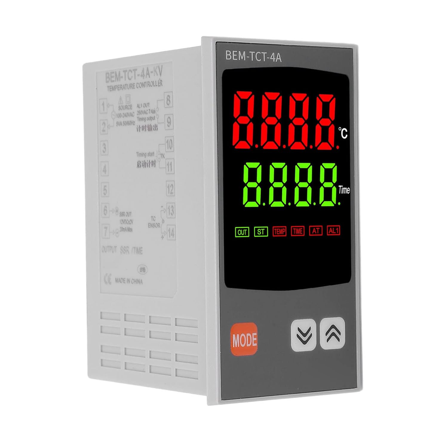 PID Temperature Controller, Dual Display Digital Programmable ...