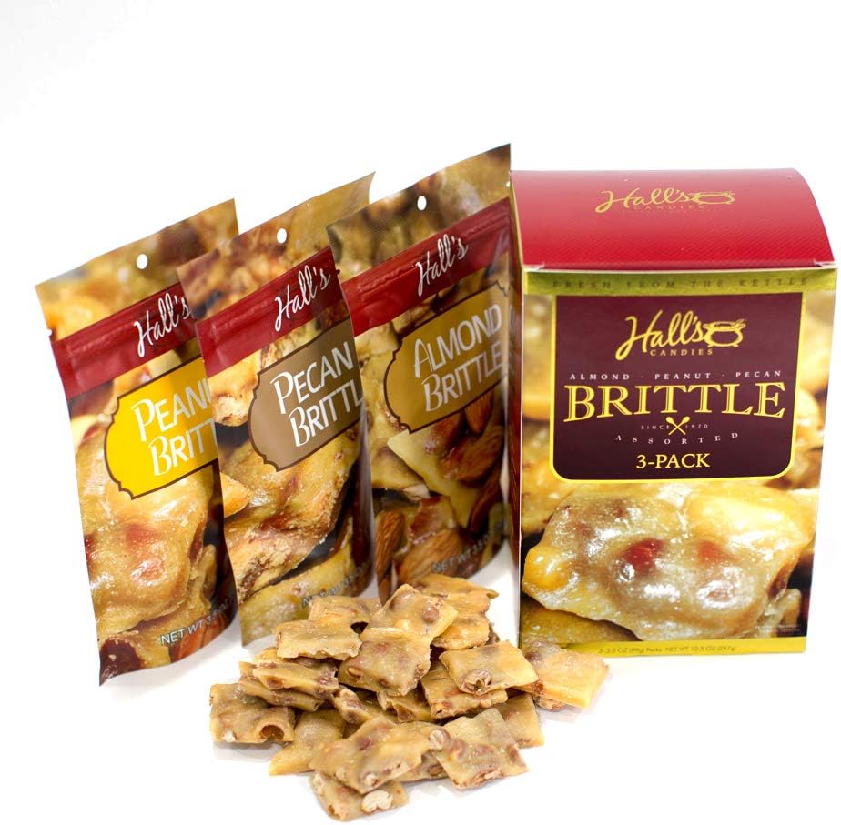 Amazon.com : Assorted Brittle Variety Pack, 3.5 Oz Bags (Pack of 3 ...