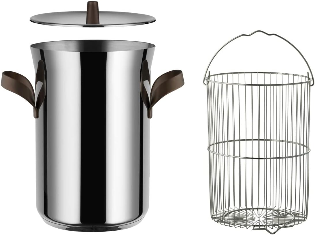 Amazon.com: Alessi PU309 edo Asparagus steamer with basket and lid in ...
