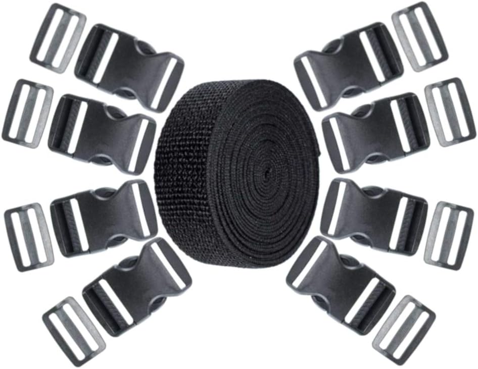 Amazon.com: 1.5 Inch Strap Kits, 6 Piece Plastic Flat Quick Release ...