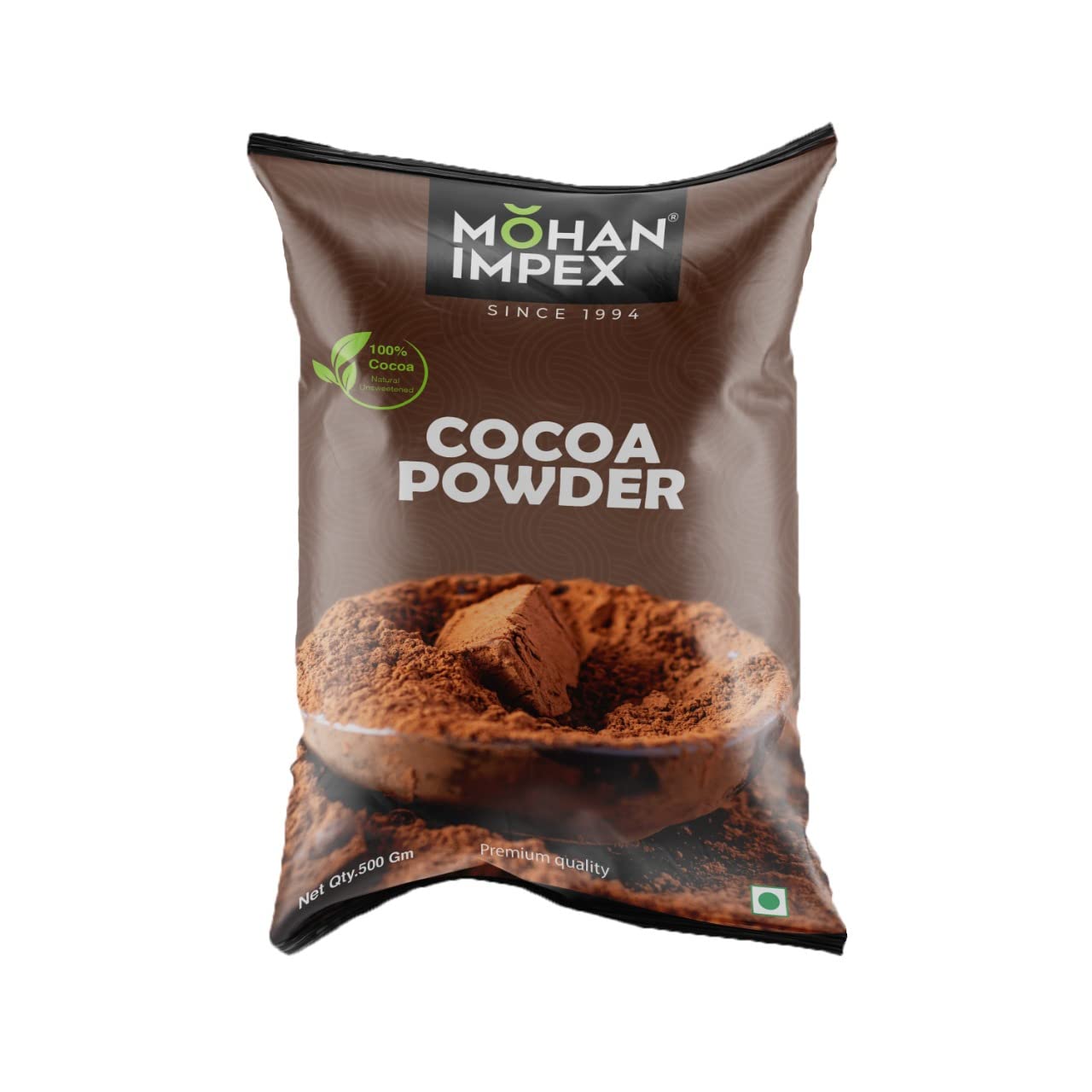 Mohan Impex 100% Pure and Premium Cocoa Powder, 500 gm ( Pack of 1 ...