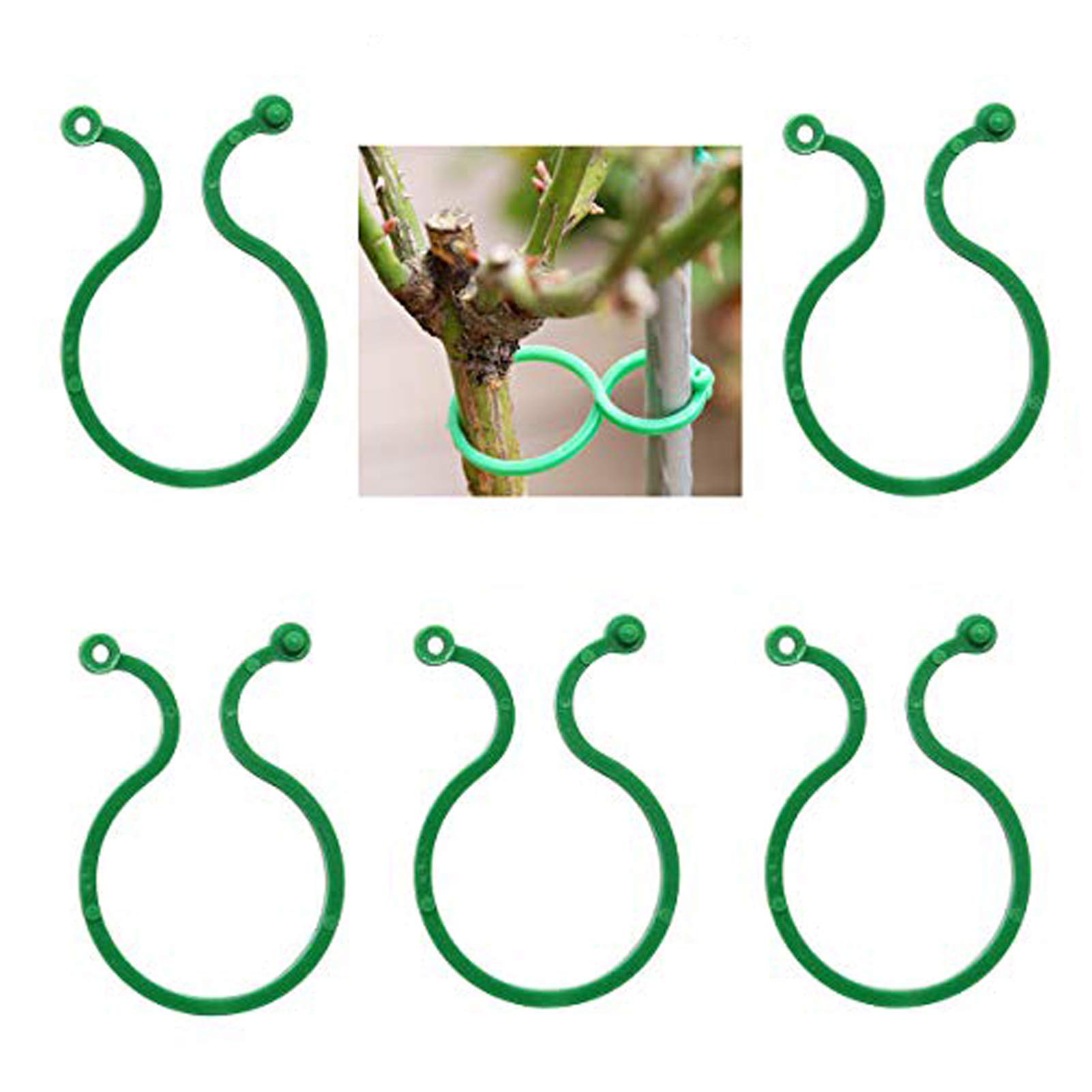 Snapklik.com : Plant Twist Clip Ties Garden Plant Support Clips ...
