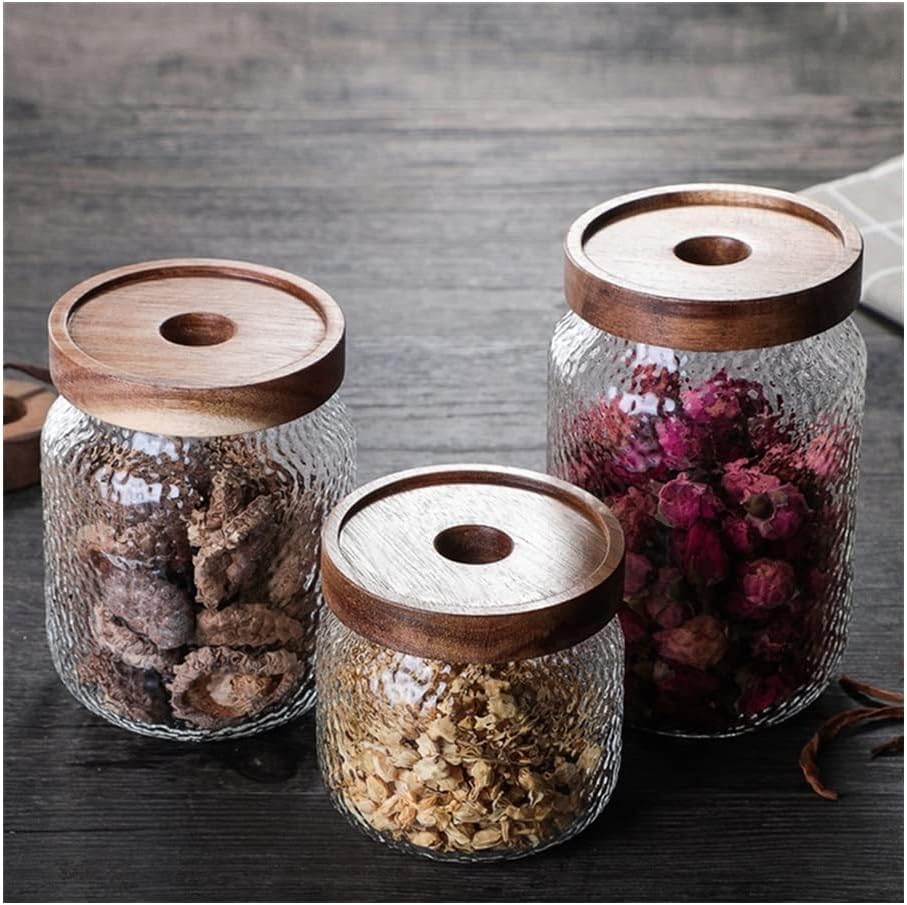 Amazon.com: BAHELS Cookie Jar Christmas Glass Cookie Jars for Kitchen ...
