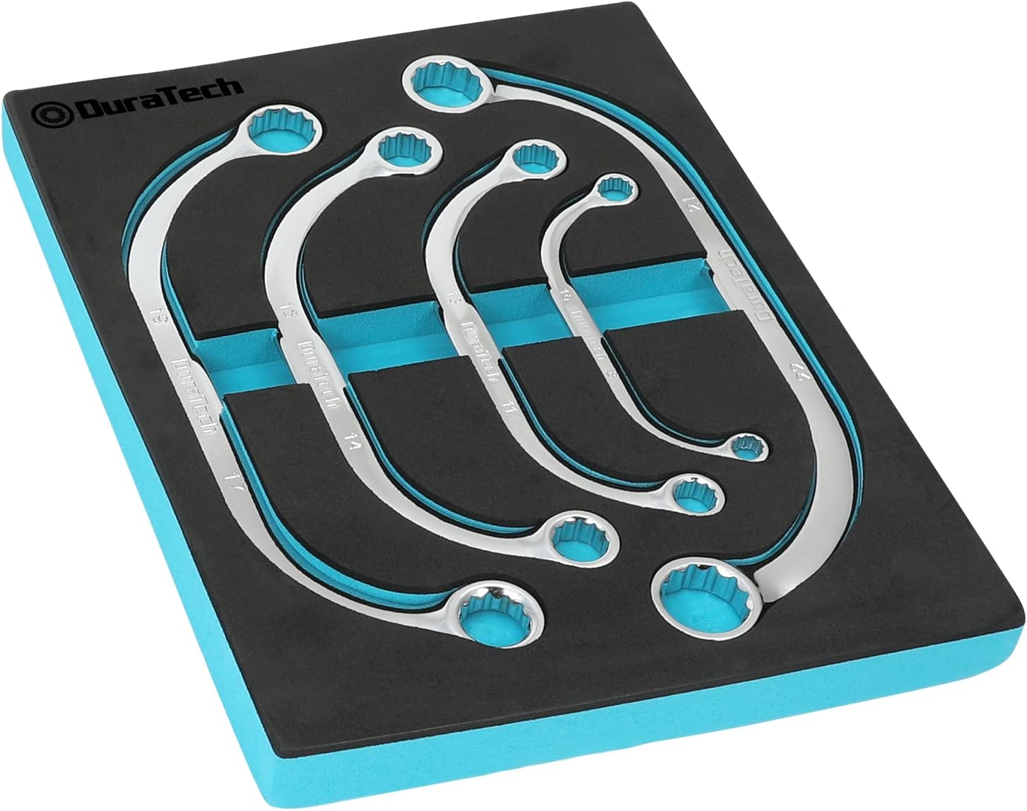 US PRO Tools 7pc Double Hex 35 Deg Offset Swan Neck Spanner Set 6-19mm ...